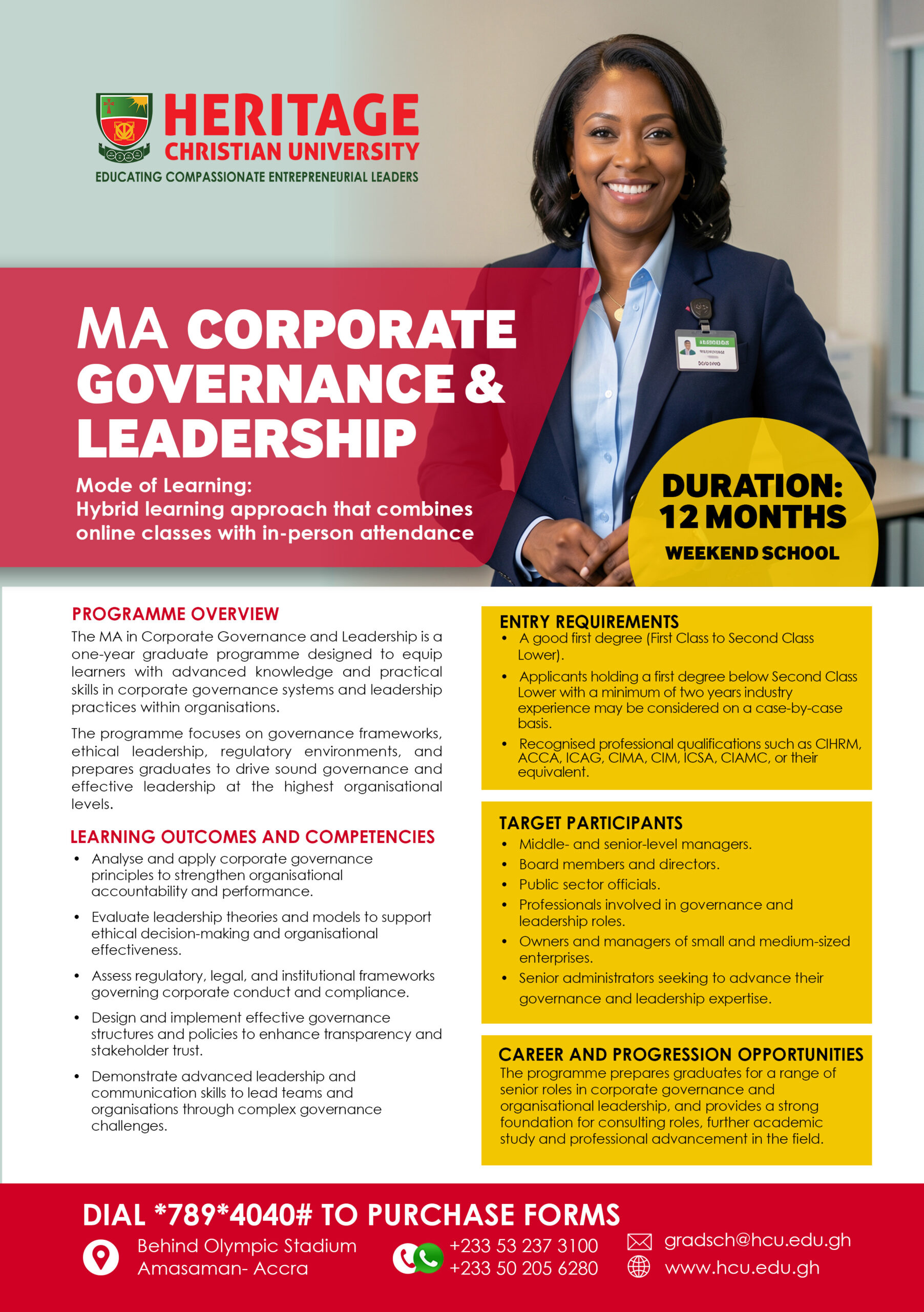 Master of Arts in Corporate Governance and Leadership – Heritage ...